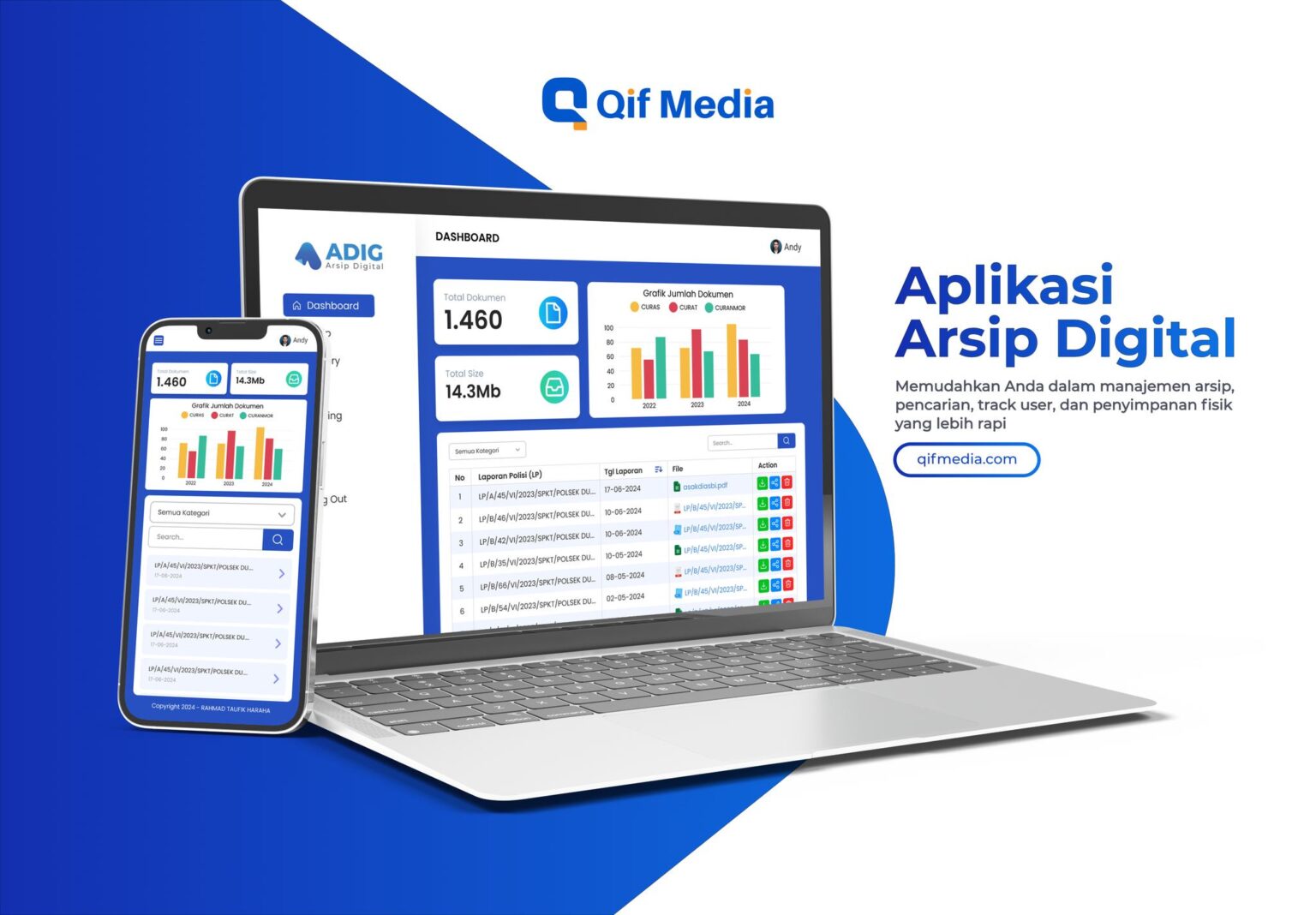 Jasa Pembuatan Aplikasi Arsip Digital - Qif Media